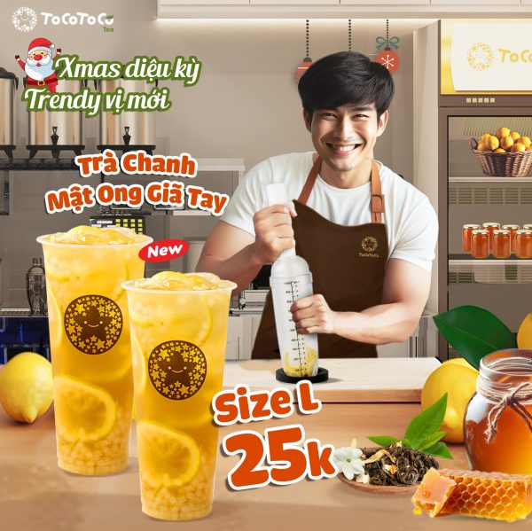 Trà chanh mật ong giã tay: “siêu phẩm” cực hot của ToCoToCo chính thức ...